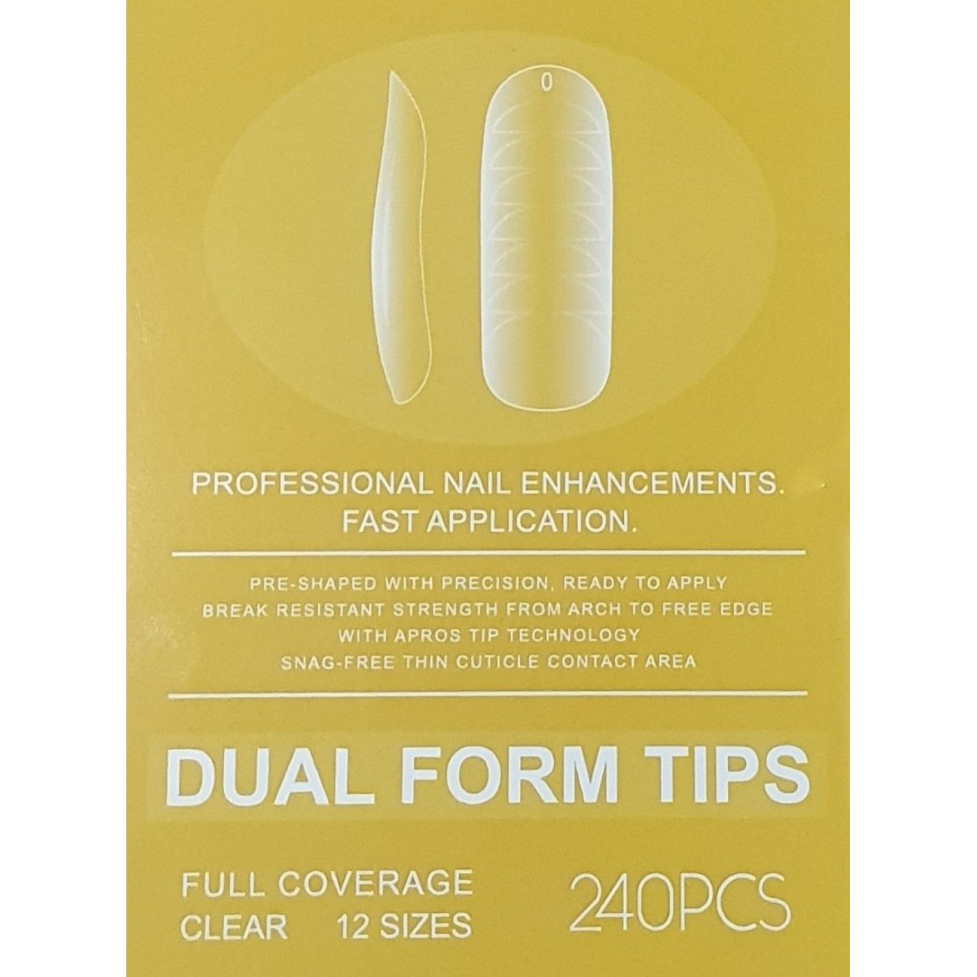 Dual Form Tips Oval 12 Μεγέθη 240τμχ - 10064